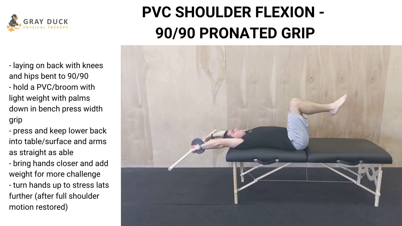 PVC Shoulder Flexion - 9090 Pronated - YouTube