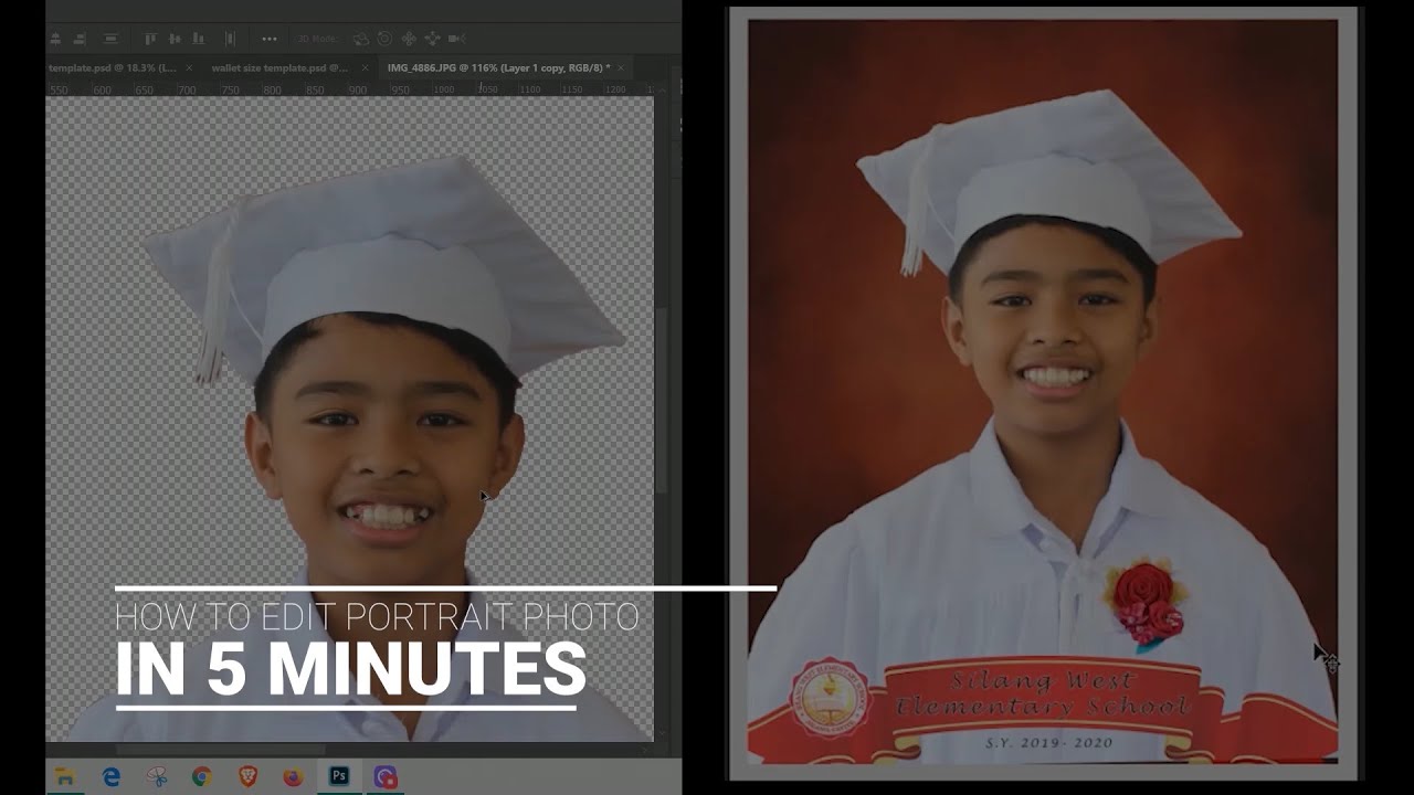 How to Edit Portrait Photo in 5 minutes - YouTube