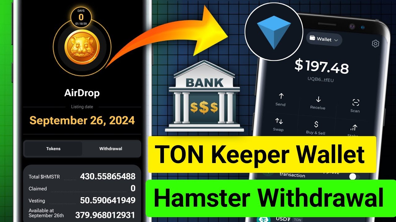 Hamster Kombat Token Withdrawal TON Keeper Wallet || TON Keeper Wallet ...