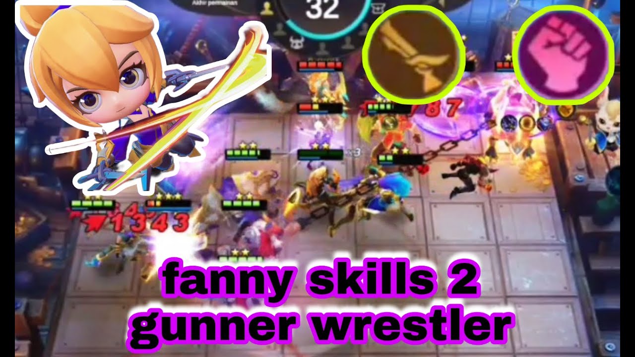 Fanny Skills 2 Gunner Wrestler | Goek Gamely #magicchess - YouTube
