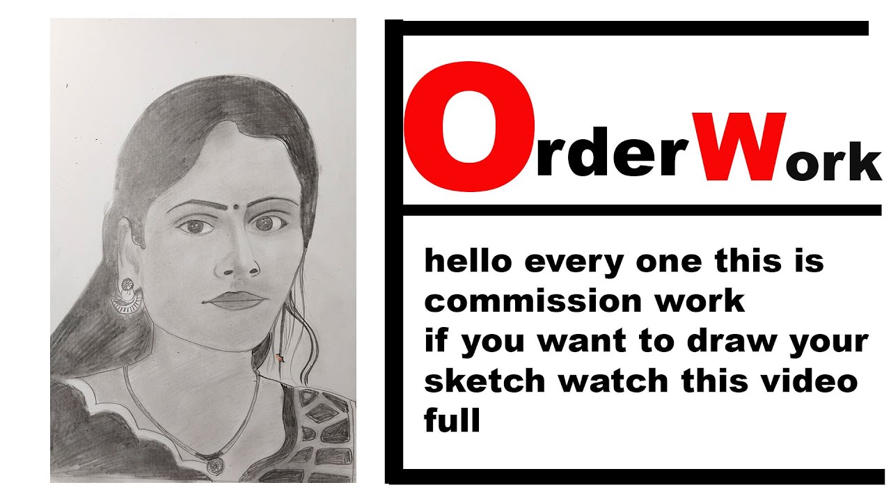 commission work || how to draw commission art work - YouTube