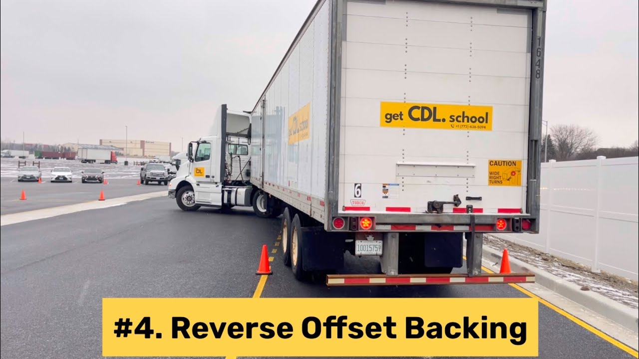 Экзаменационная Фигура #4 / Ex. #4 Reverse Offset Backing. #cdltraining ...