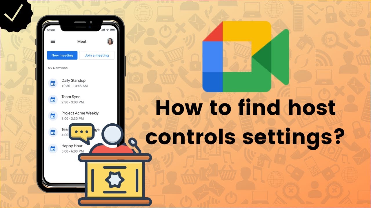 How to find host controls settings on Google Meet? - Google Meet Tips ...
