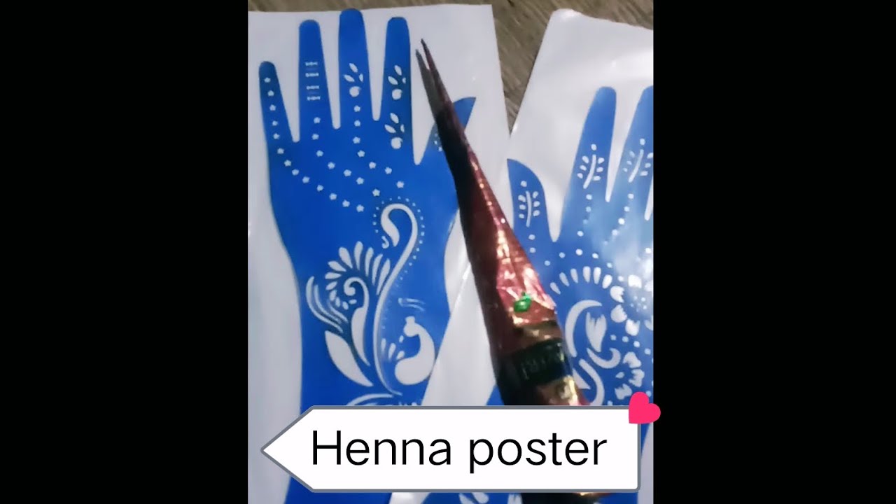 How to use henna poster/henna paper Easily. |@Cuitypye - YouTube