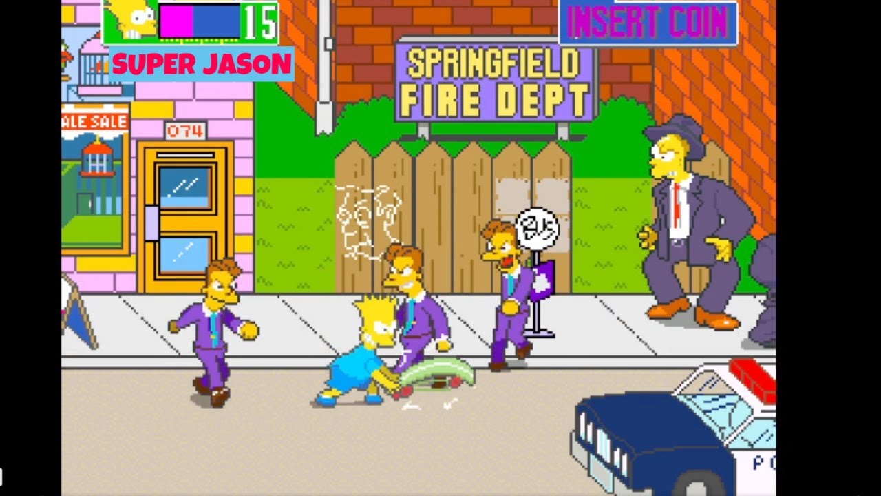 Lets Play The Simpsons Arcade Game Playthrough Full Game THIS WAS SO ...