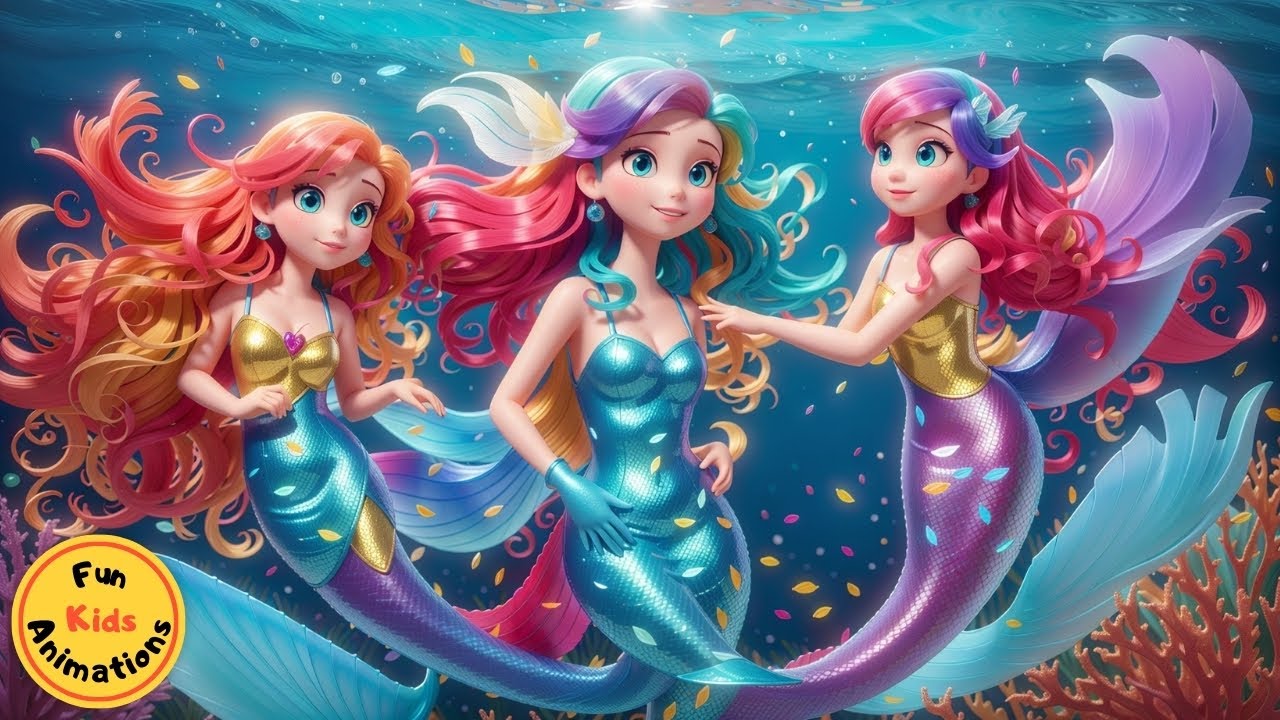 Mermaid Song - Fun and Colorful Ocean Adventure for Kids! Nursery ...