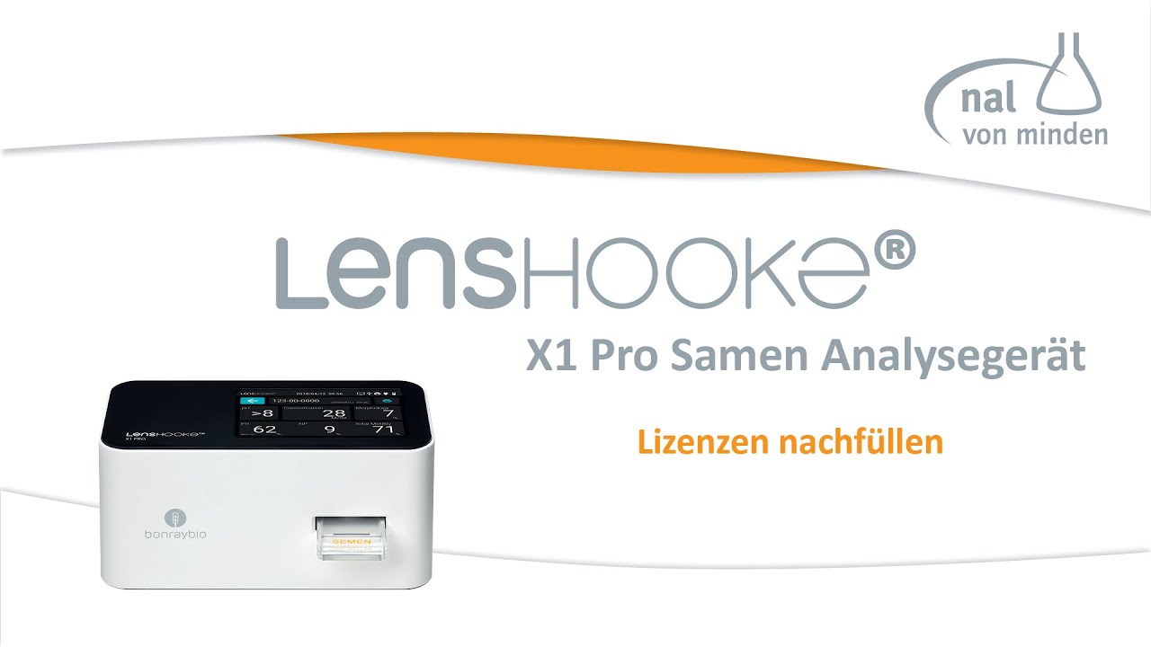 LensHooke® X1 PRO Semen Quality Analyzer | 02 | Lizenzen auffüllen ...