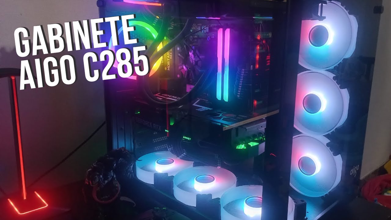 GABINETE GAMER AIGO DARKFLASH C285 CUSTO BENEFICIO - YouTube