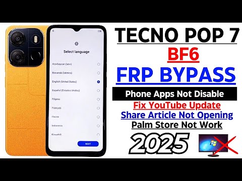 Tecno Pop 7 (BF6) Google Account Bypass | Tecno Pop 7 Frp Bypass Android 12 Without PC | New Method