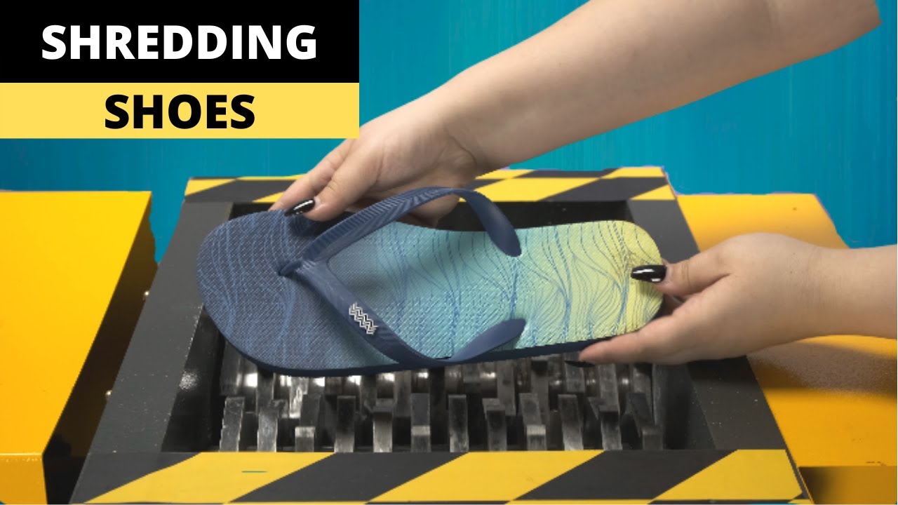 Shredding Different Types of Shoes | Will it Shred....SatisfyMe - YouTube