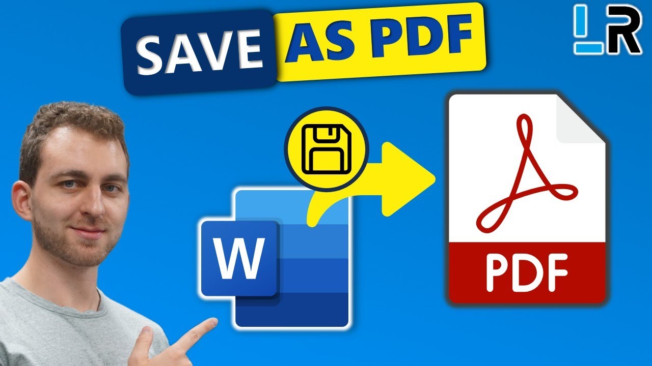 How to Save Word as PDF - 1 MINUTE - YouTube
