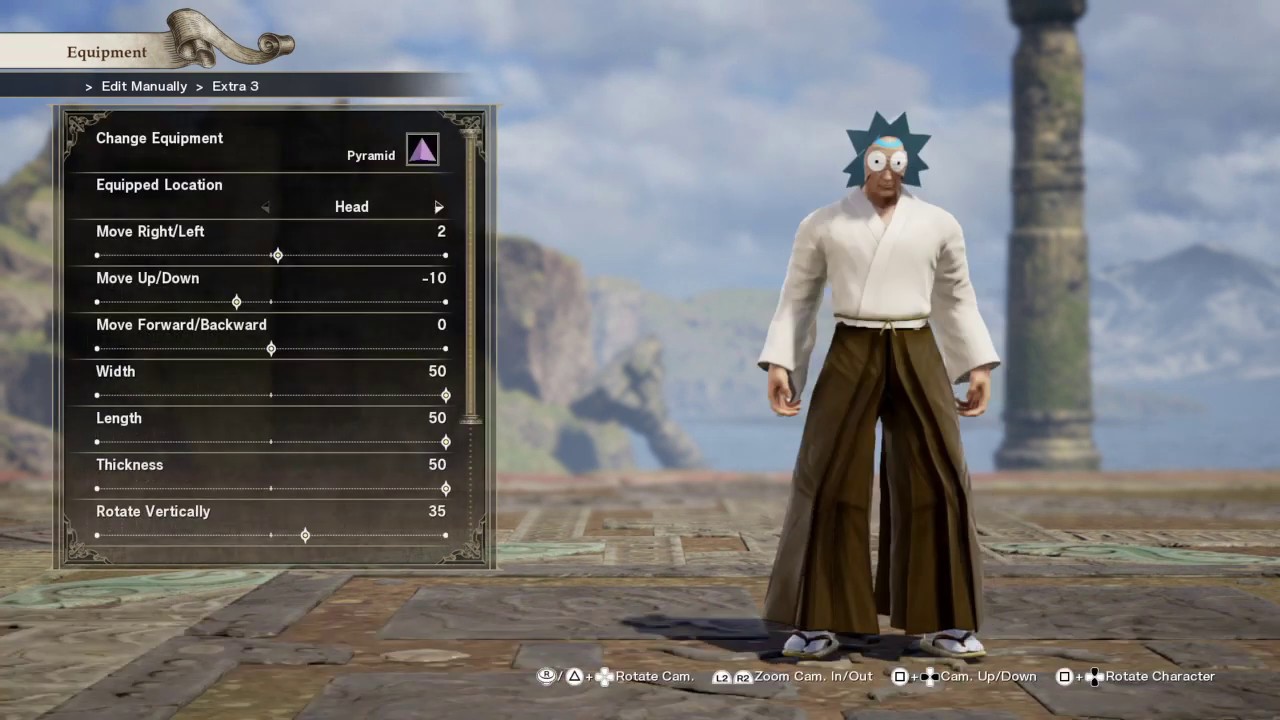 How to create Samurai Rick from Rick and Morty in Soul Calibur 6 - YouTube
