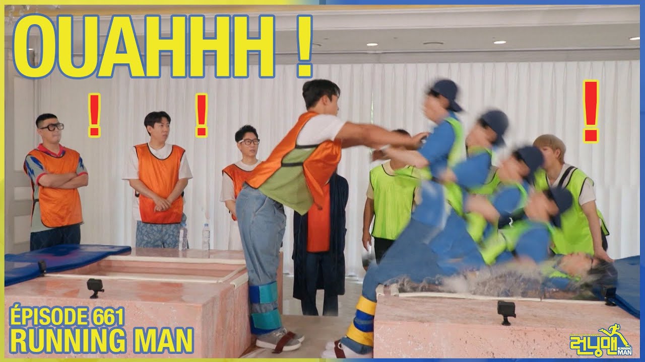 Ouahhh ! une feuille de PAPIER ![FR ENG SUB] [RM 661] #runningman #sbs #kftv #jeux #eau # ...