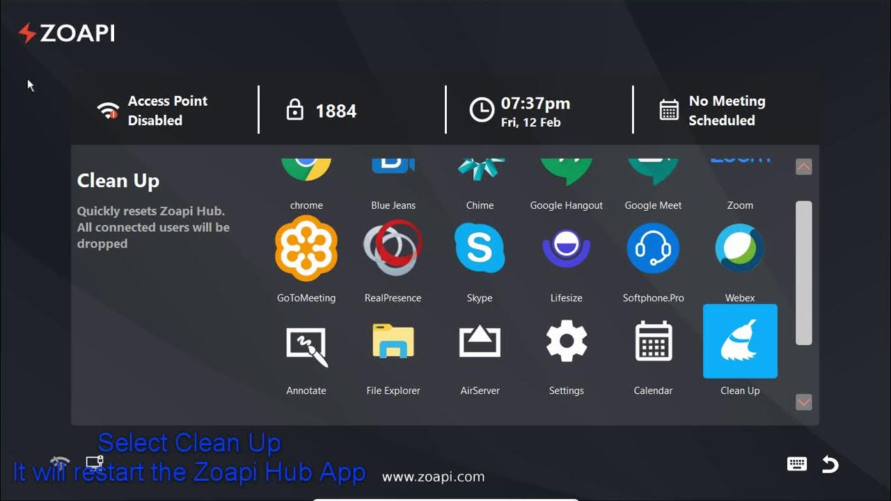 Restarting Zoapi Hub App - Cleanup - YouTube