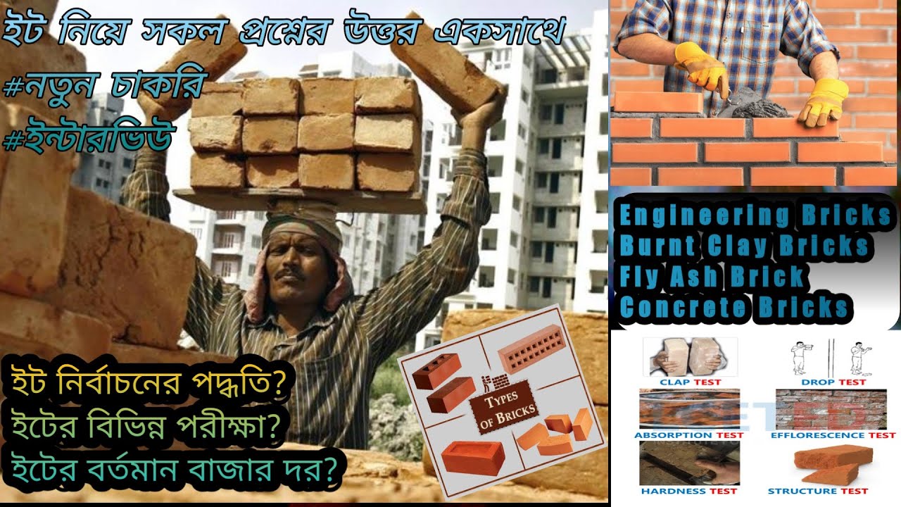 Construction materials Brick | Types of Brick | Test Method of Brick ...