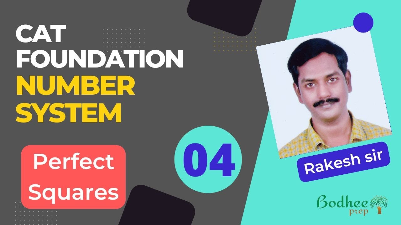 04 CAT number system basics perfect squares - YouTube