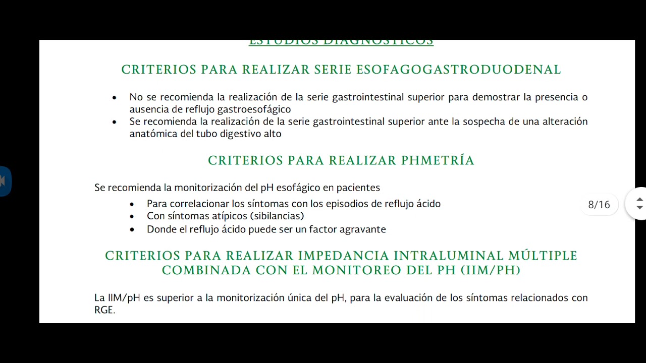 GPC , DX Y TX DE ERGE PEDIATRIA (lectura ) - YouTube