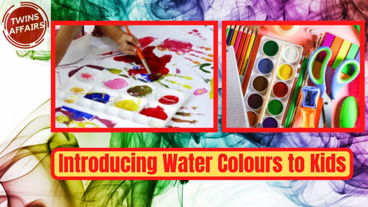 Introducing water colours to kids | Art and Craft | Fun with colours ...
