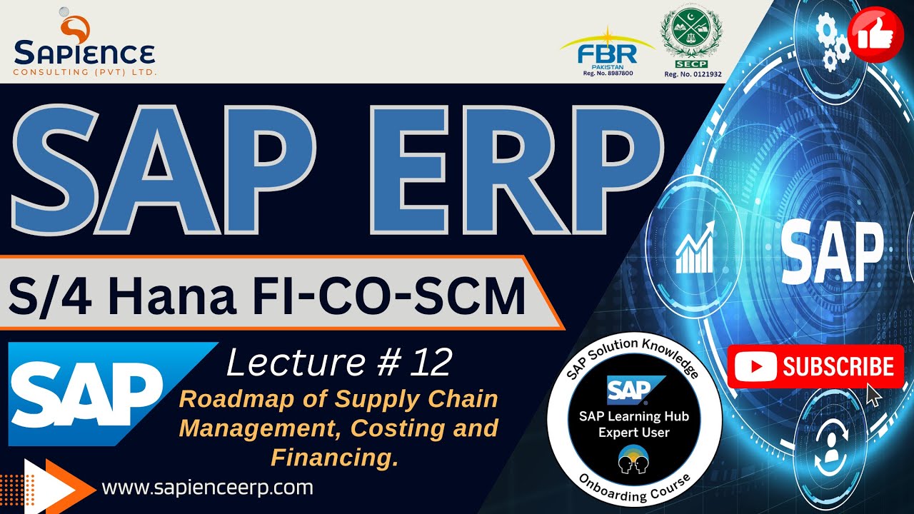 SAP ERP FICO Lec.12 Roadmap of Supply Chain Management, Controlling and ...