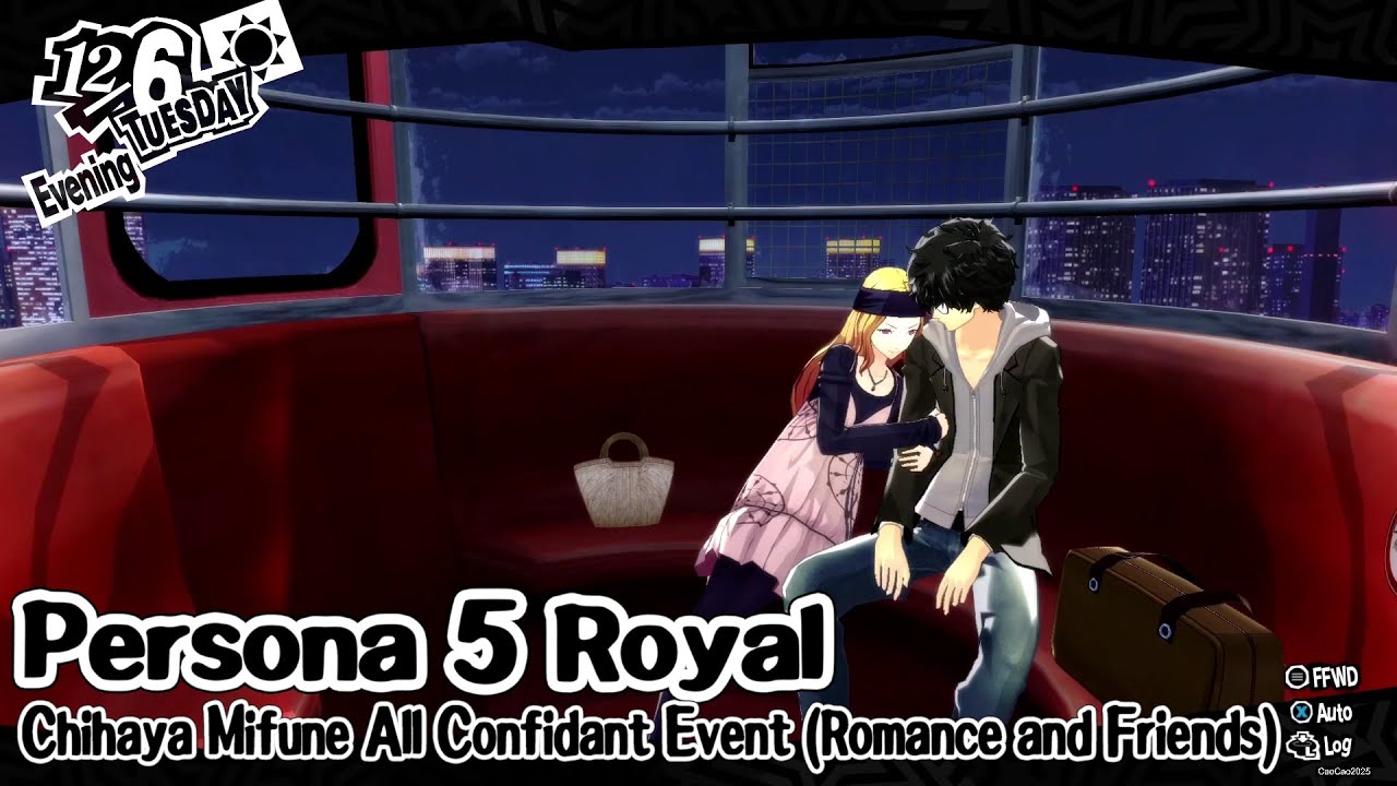 Persona 5 Royal Chihaya Mifune All Confidant Event (Romance and Friends ...