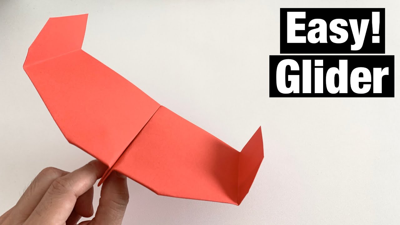 HOW TO MAKE EASY GLIDER PAPER AIRPLANE | FLYING GLIDER PAPER PLANE ...