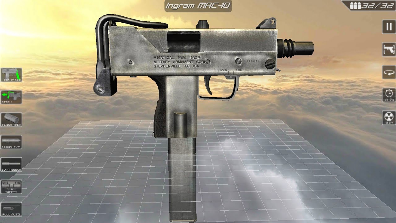 Ingram MAC10 การถอดและประกอบแบบ 3D ที่เหมือนปืนจริงทุกขั้นตอน - YouTube