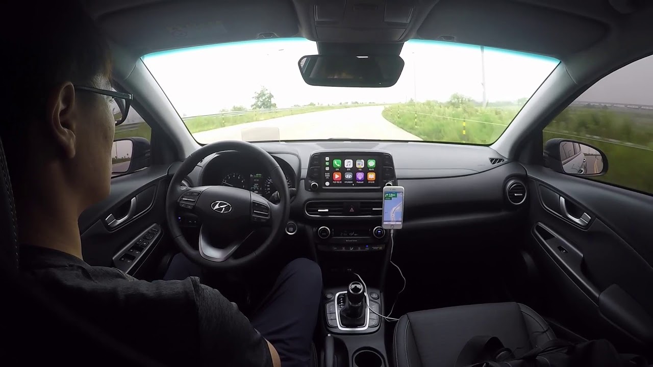 현대 코나 LKAS 테스트 - YouTube