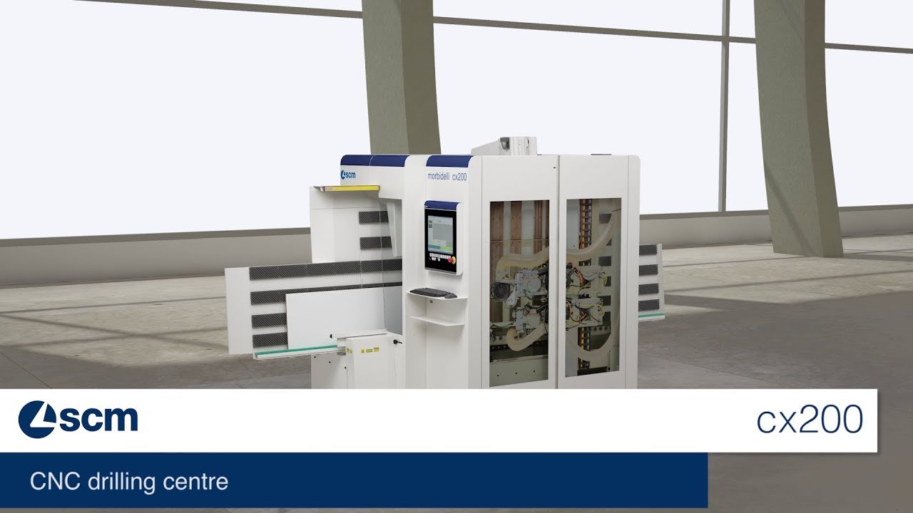 scm morbidelli cx200 - CNC drilling centre - YouTube