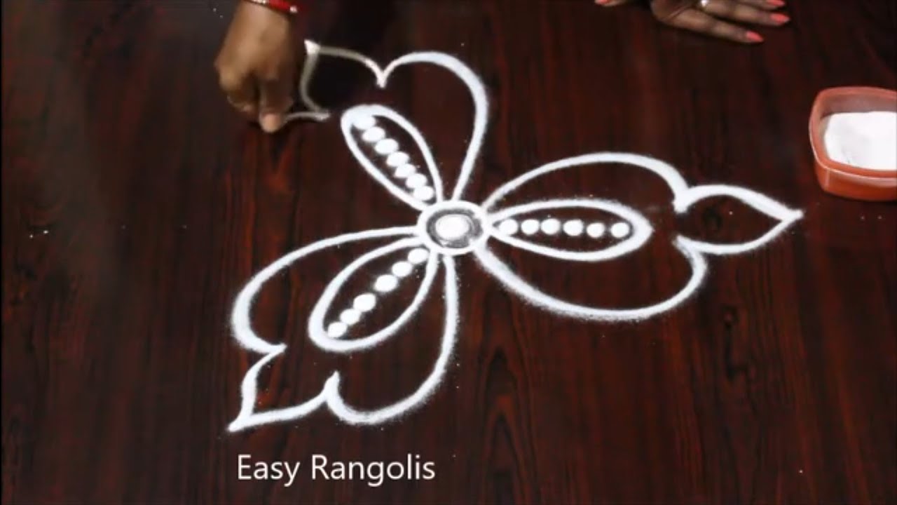 2 small daily Kolam designs for beginners //festivals special muggulu ...