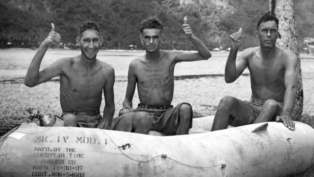 WWII Pilots Survived 34 Days in the Ocean on a Small Boat - YouTube