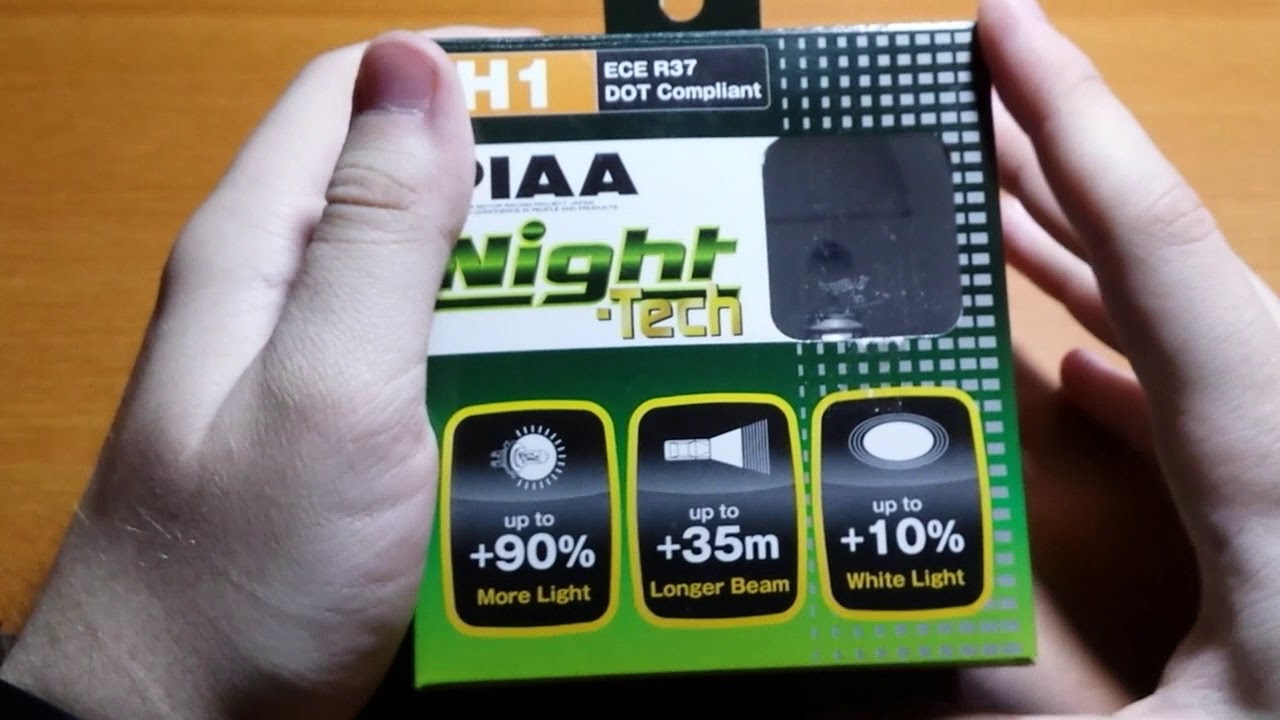 ОБЗОР ламп PIAA Night Tech - YouTube