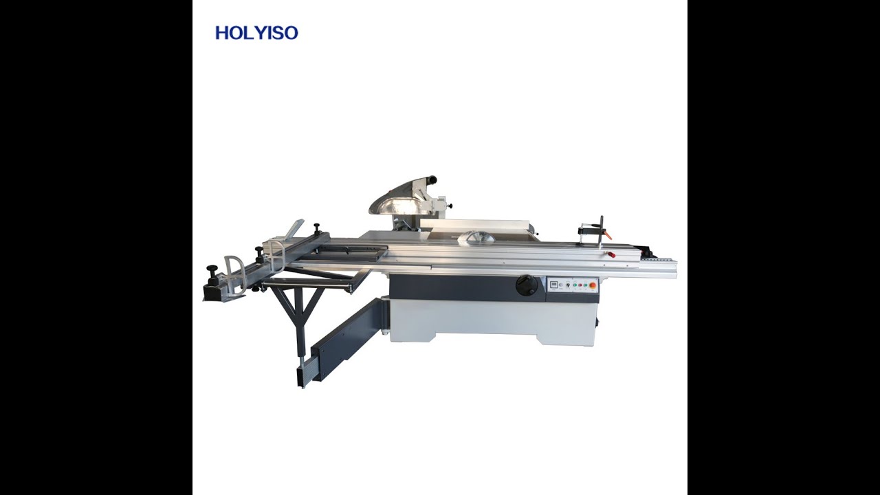 KIT-400L Sliding table panel saw working video - YouTube