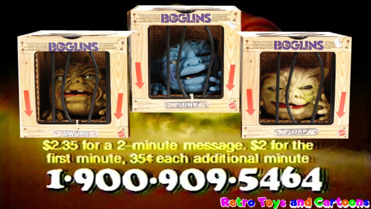 Boglins Hotline 1-900-909-5464 Commercial Retro Toys and Cartoons - YouTube