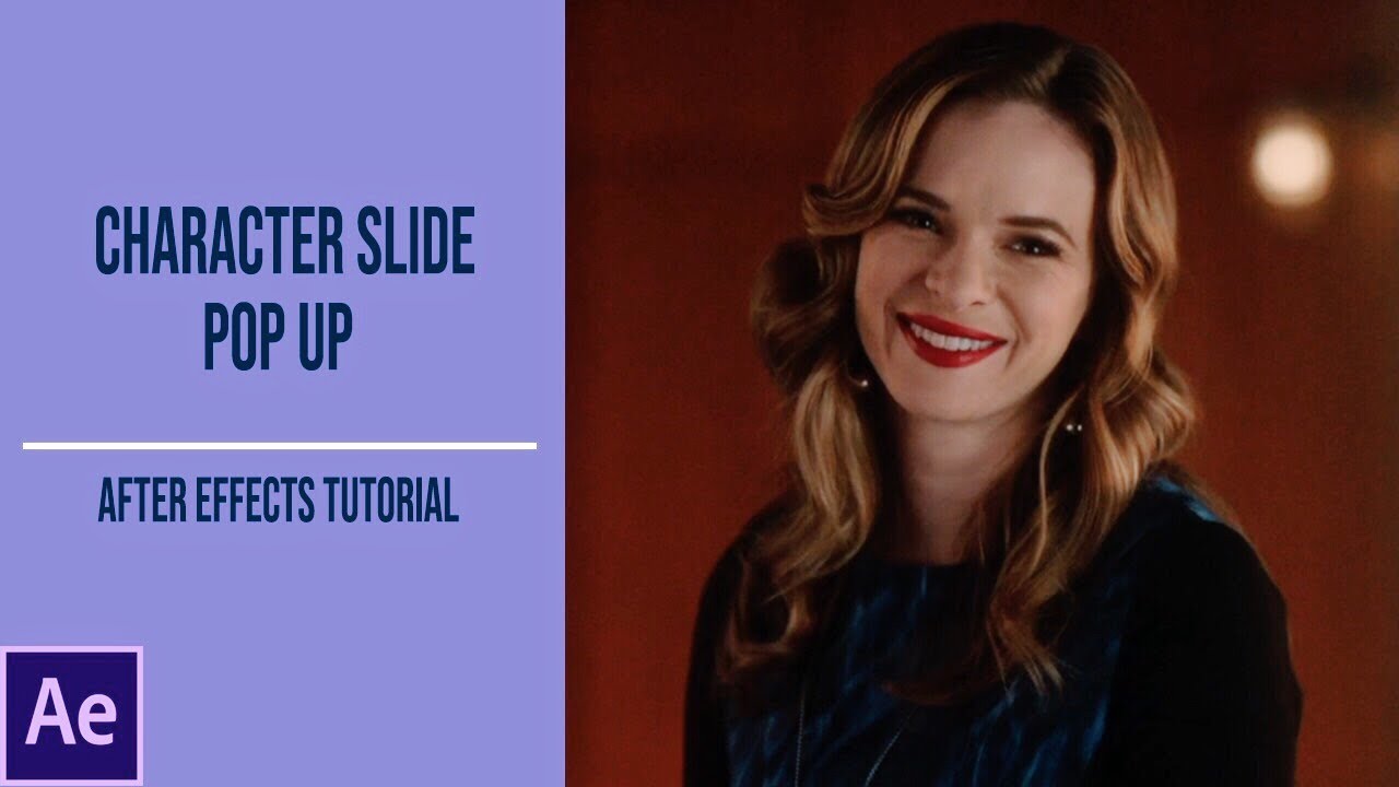 Character Slide Pop Up | After Effects Tutorial - YouTube
