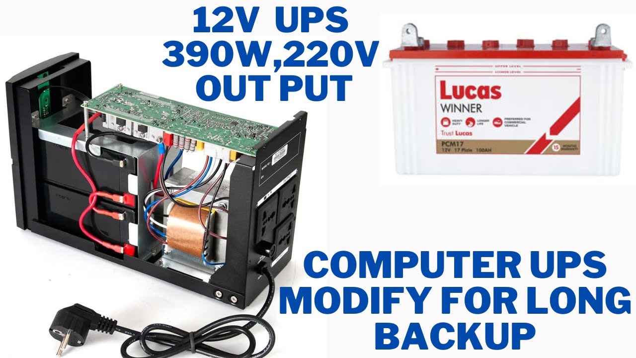 Computer UPS modify for long backup# Low price ups # মাত্র ৮০০ টাকায় ...