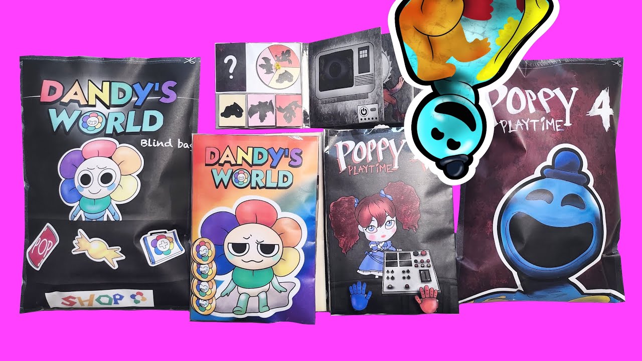 Poppy Playtime Game Book & Dandy's World Game Book Compilation ASMR ...