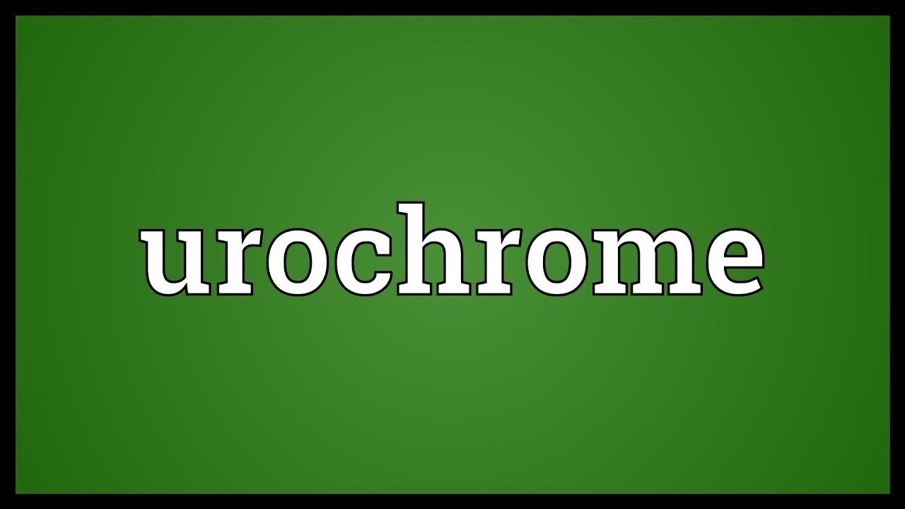Urochrome Meaning - YouTube