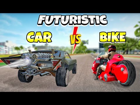Futuristic Car VS Futuristic Bike 😱| Who Will Win?🤔|