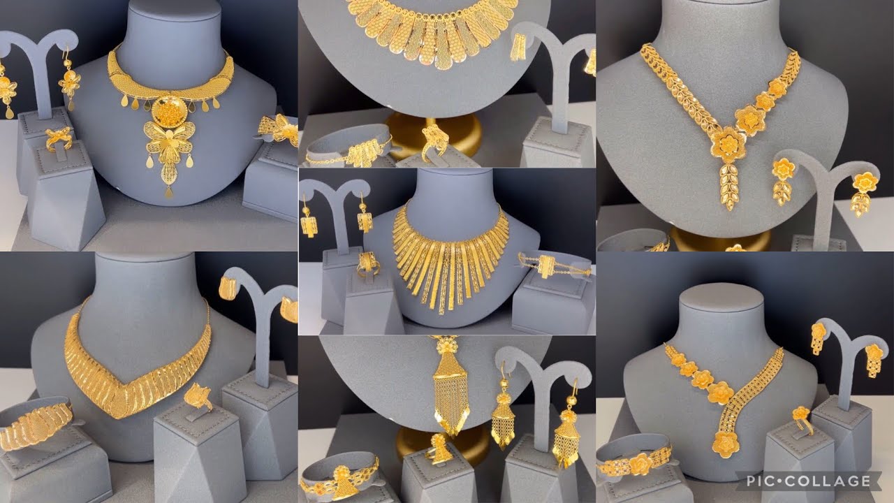 Latest GOLD SETS Collection 2023 || beautiful & intricate designs ...
