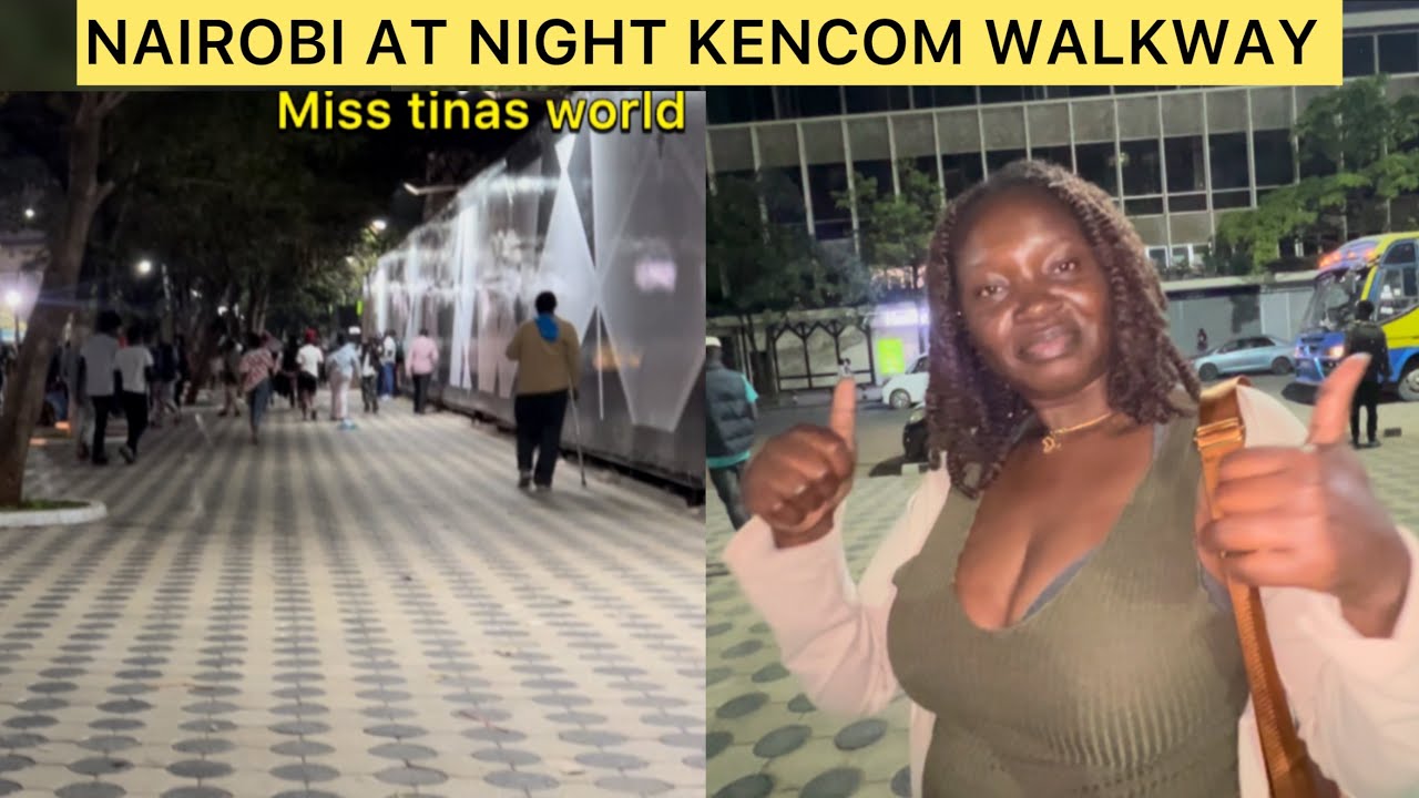 The Stunning View Of Nairobi’s KENCOM WALKWAY At Night: Loving The ...