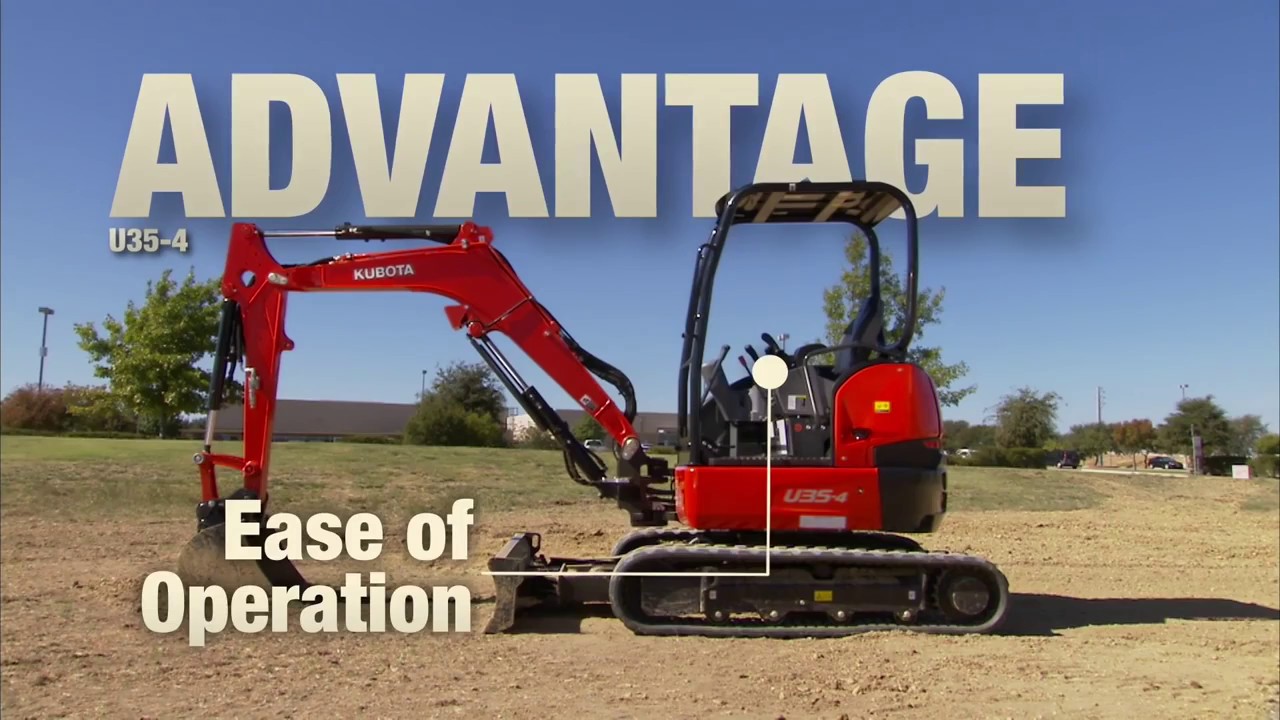Kubota U35 4 Excavator Advantage Video - YouTube