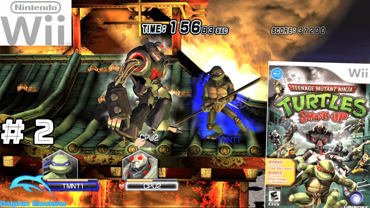 Teenage Mutant Ninja Turtles : Smash Up (2009) Nintendo Wii Gameplay #2 ...