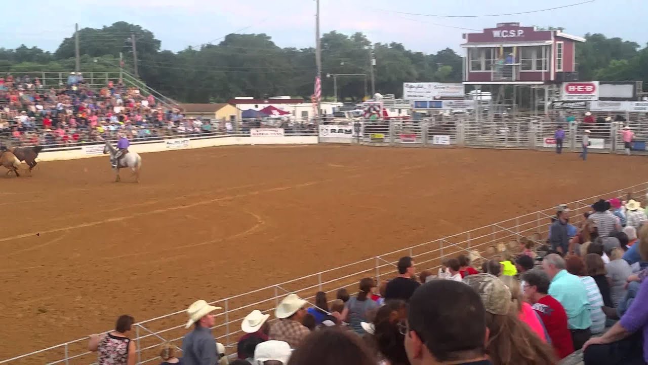 2015 Williamson County Sheriff's Posse Rodeo - Bareback Riding - YouTube