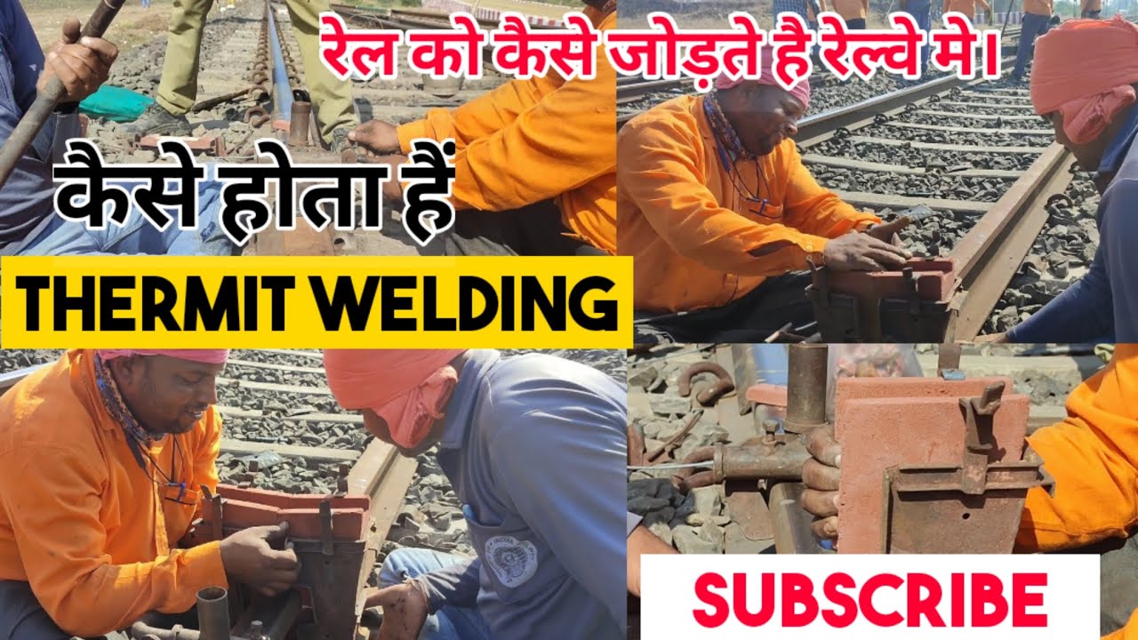 how to do thermit welding 🔥🔥 | #youtubevideo #viralvideos - YouTube
