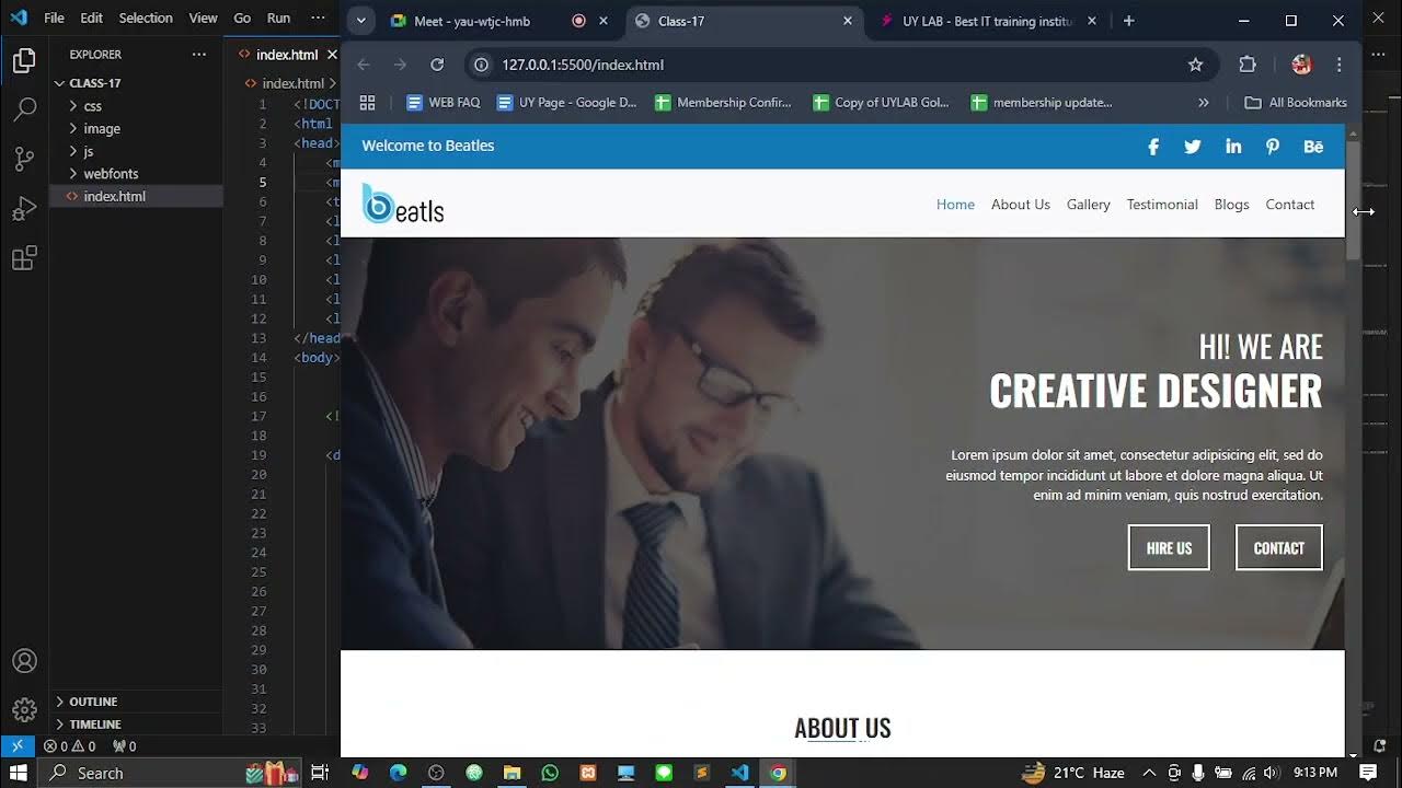 Website Design - Class - 41 - UY LAB ONLINE - (WDAI-2410) - Paid Course Free 2024 - ওয়েবসাইট ...
