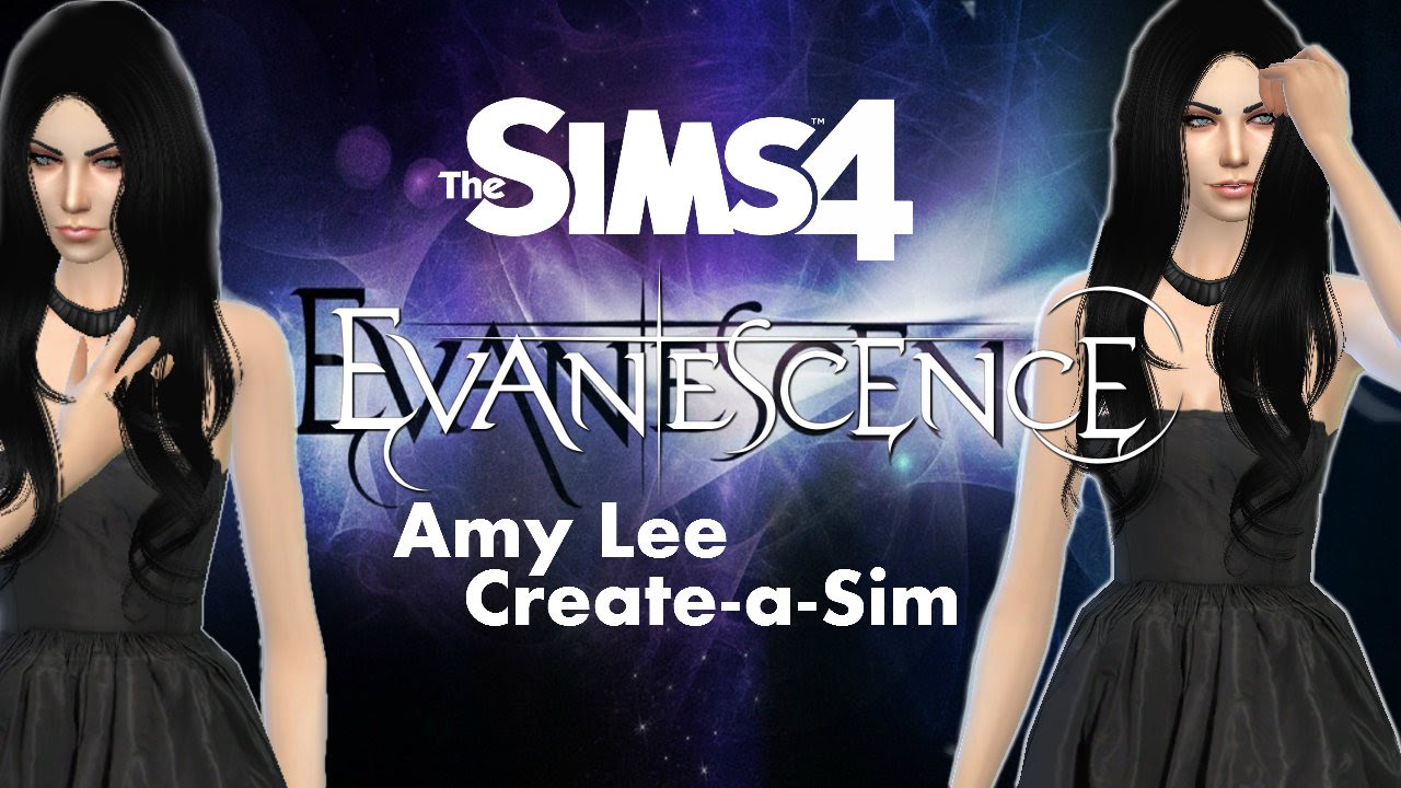 Amy Lee | Evanescence | Sims 4 | Create-a-Sim - YouTube