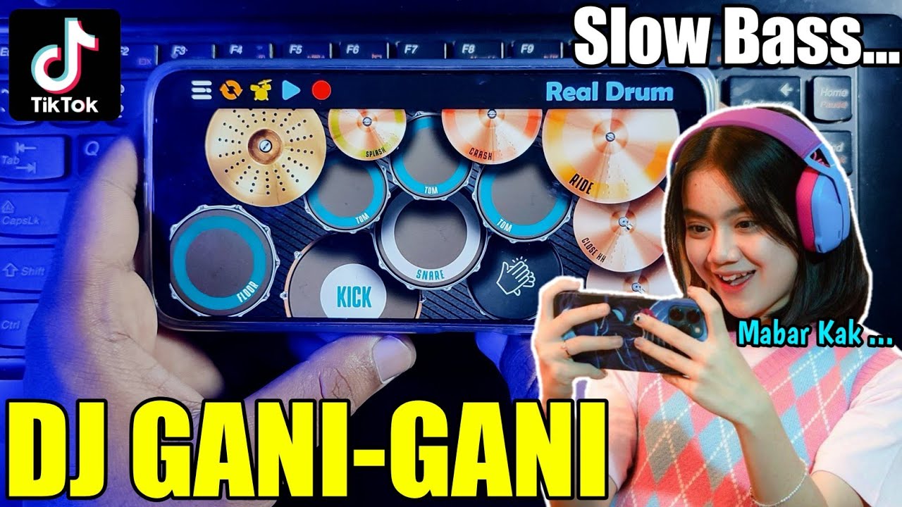 DJ GANI GANI SLOW BASS - REAL DRUM COVER - YouTube