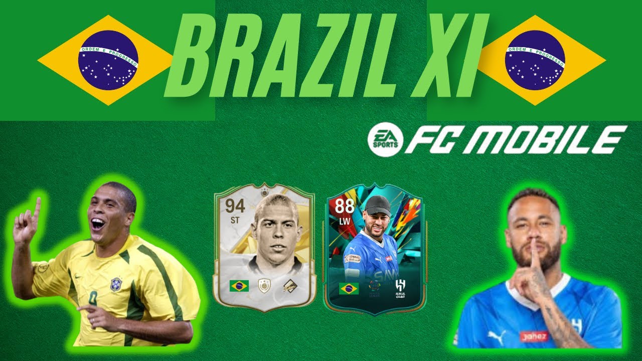 All time Brazil team in fc mobile I #football #ronaldo #messi #pele # ...