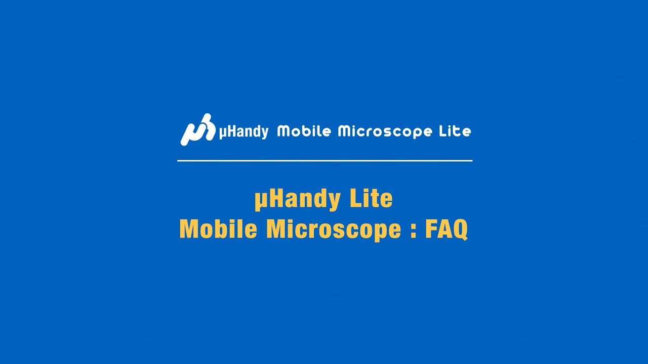 uHandy Lite Mobile Microscope: FAQ - YouTube