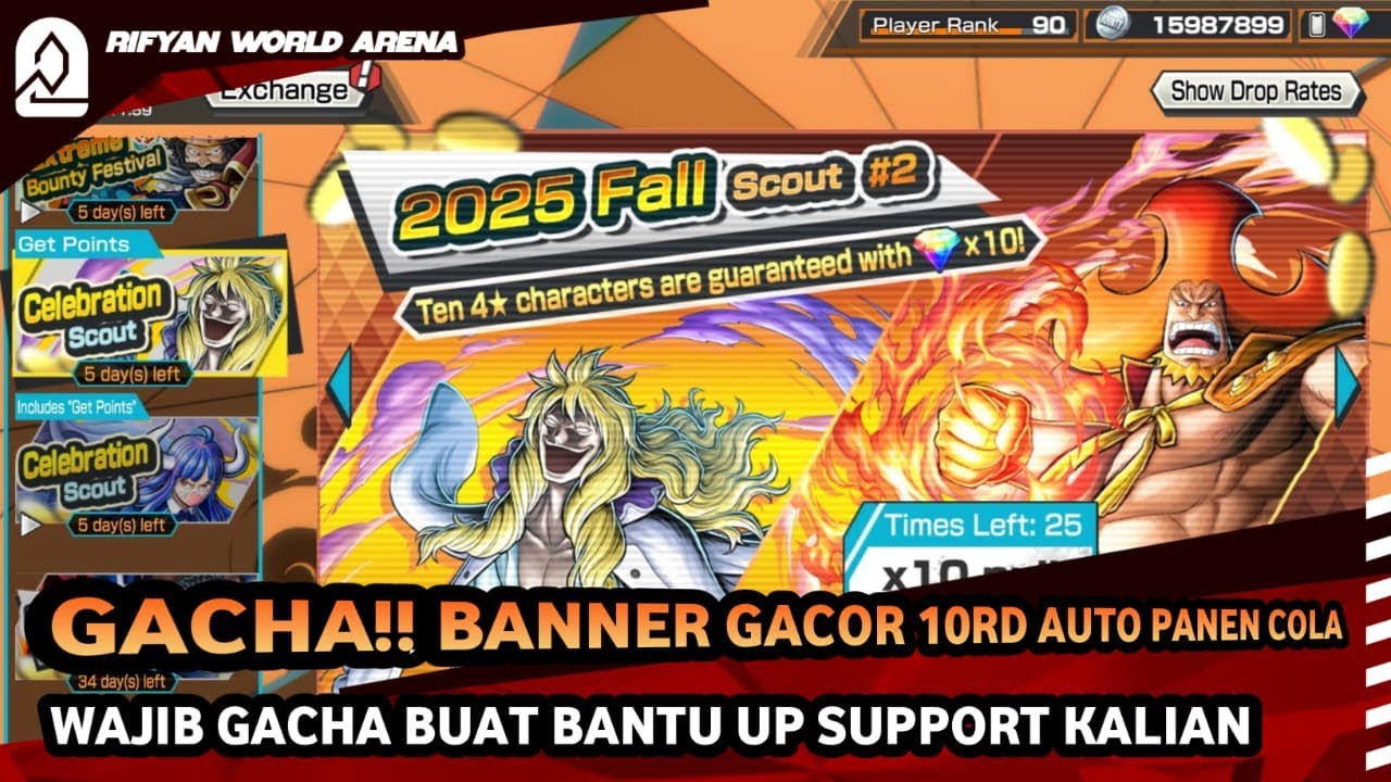 GACHA!! BANNER GACOR 10 RD AUTO PANEN COLA WAJIB GACHA BUAT BANTU UP ...
